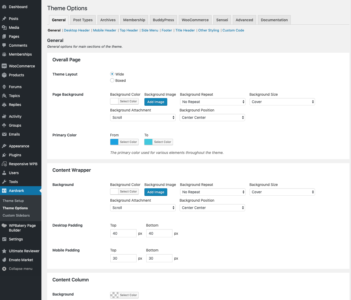 Theme Options – GhostPool.com Docs